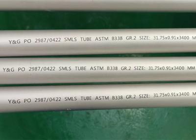 China Seamless Titanium Alloy Tube Cold Rolled 0.1-10mm Wall Thickness ASTM B338 for sale