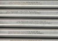 China Seamless Titanium Tube Grade 2 ASTM B338 25.4mm x 1.65mm High Oxidization Resistance for sale