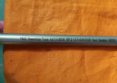 China Welded Cold Drawn Titanium Tube OD 13.5mm Grade 2 ASTM B338 Seamless Tubing for sale
