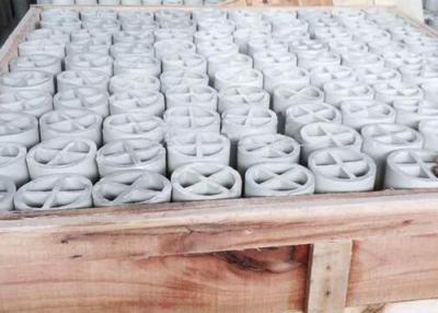 China Ceramic Cross Partition Ring 50mm High Chemical Stability Tower Packing for Reburner for sale