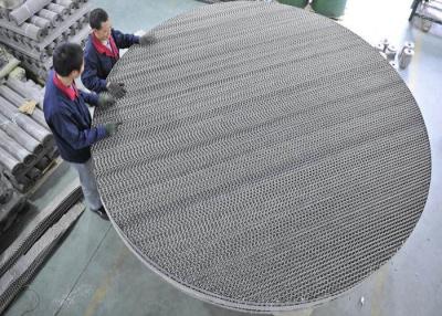 China Metal Wire Mesh Structured Packing Column for Desulfurize Tower 250 m2/m3 Surface Area 97% Void for sale