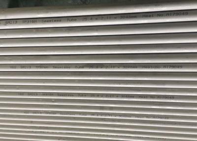 China Seamless Stainless Steel Tubing SA213 TP316H TP316 TP316L 0.508-3.4mm Thickness for sale