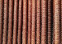 China Extruded Copper Low Finned Tube 10-38mm OD Air Cooled for Condenser for sale