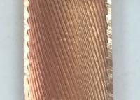 China Inner Grooved Longitudinal Finned Tubing Red Copper T2 TP2 7-16mm OD for Heat Exchanger for sale