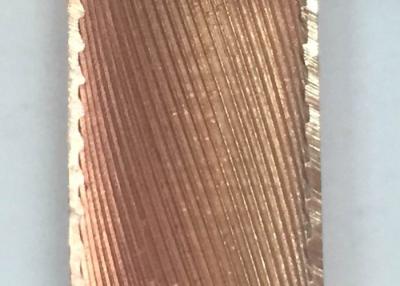 China Inner Grooved Longitudinal Finned Tubing Red Copper T2 TP2 7-16mm OD for Heat Exchanger for sale