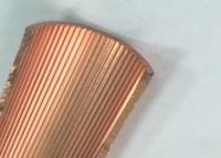 China Inner Grooved Longitudinal Finned Tubing Red Copper T2 TP2 7-16mm OD for Heat Exchanger for sale