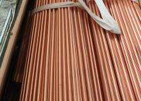 China Inner Grooved Longitudinal Finned Tubing Red Copper T2 TP2 7-16mm OD for Heat Exchanger for sale