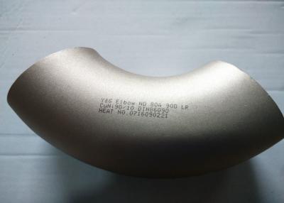 China Butt Welding Stainless Steel Pipe Flange Fittings Cu Ni 90/10 SCH40 90 Degree Elbow for sale