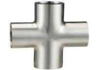 China Stainless Steel Butt Weld Straight Cross Pipe Fittings 15 Bar Pressure DN15-DN800 for sale