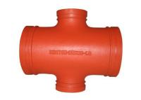 China Butt Weld Reducing Cross Fittings 4 Way Steel Pipe Connector ASME B16.9 DN15 to DN850 for sale