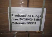 China SS304 316L Metal Pall Ring Random Packing 50mm for Distillation Tower for sale