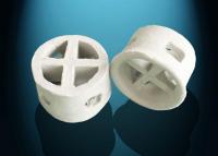 China Liquid Extraction Ceramic Tower Packing , Packing Pall Ring Lower Pressure High Efficiency for sale