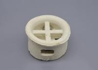 China Liquid Extraction Ceramic Tower Packing , Packing Pall Ring Lower Pressure High Efficiency for sale