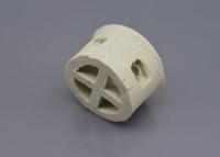 China Liquid Extraction Ceramic Tower Packing , Packing Pall Ring Lower Pressure High Efficiency for sale