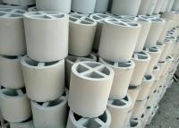 China Ceramic Cross Partition Ring 13-23% Alumina Content 50mm x 50mm Industrial Tower Packing for sale