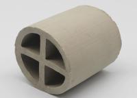 China Ceramic Cross Partition Ring 50mm High Chemical Stability Tower Packing for Reburner for sale