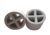 China Ceramic Cross Partition Ring 50mm High Chemical Stability Tower Packing for Reburner for sale
