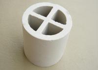 China Ceramic Cross Partition Ring 50mm High Chemical Stability Tower Packing for Reburner for sale