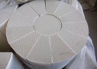 China Ceramic Multichannel Bricks Honeycomb Structural Packing 150x150mm 100cpsi Distillation Column for sale