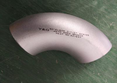 China Stainless Steel 347H 90 45 180 Deg Elbow Pipe Fittings 2 1/2 Inch SCH10S Corrosion Resistant for sale