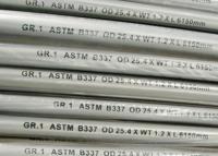 China Durable Annealed Titanium Welded Tube 1 - 6mm Wall Thickness B337 Standard for sale