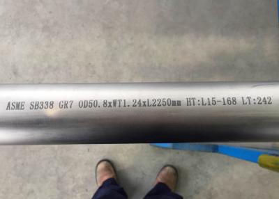 China ASTM B338 Ti Gr2 Seamless Titanium Alloy Tube OD 3mm to 114mm Polished Surface for sale