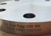 China Industrial SS304 SS316 Stainless Steel Blind Flange 1/2-48 Inch ISO 9001 for sale