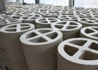 China Ceramic Pall Ring Tower Packing Ceramic Random Packing In Adsorbing Columns for sale