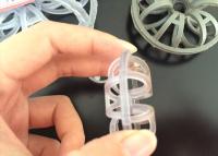China PP PVDF PVC CPVC Plastic Random Packings Plastic Tellerette Rosette Ring Tower Packing for sale