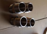 China Copper Alloy Double Nipple Precision Fittings Flanges Auto Parts ISO9001 Custom Sizes for sale