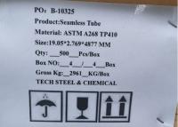 China ASTM A268 Grade B ST37 Cold Drawn Seamless Stainless Steel Tubing 3mm-140mm OD for sale