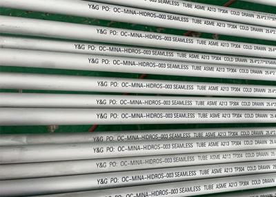 China ASTM 304 304L Seamless Stainless Steel Pipe 2.5mm Wall Thickness 6-1200mm OD for sale