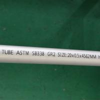 China Ta1 / Ta2 ASTM B338 3 Inch Seamless Titanium Pipe for sale