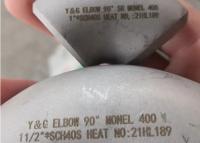 China ASTM B366 Nickel Alloy Butt Weld Fittings Monel 400 Inconel 600 Incoloy 825 Alloy 20 1/2-48 Inch for sale