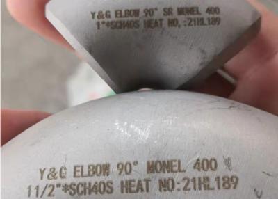 China ASTM B366 Nickel Alloy Butt Weld Fittings Monel 400 Inconel 600 Incoloy 825 Alloy 20 1/2-48 Inch for sale