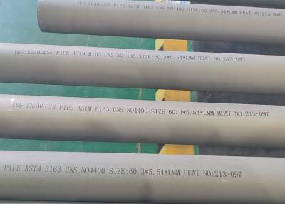China ASTM B163 UNS N04400 Monel 400 Seamless Tube 1/2 to 48 Inch OD for Heat Exchanger for sale