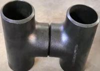 China ASME B16.9 Carbon Steel Seamless Reducing Tee SCH40 DN50 ASTM A234 WPB Butt Weld for sale