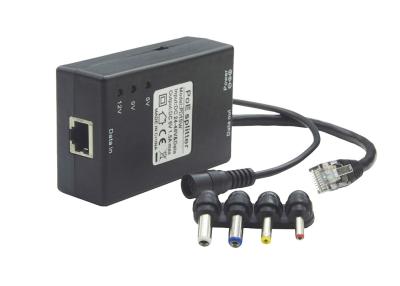 China PD24WGM 24W PoE Splitter with 5V/9V/12V Switchable Output and Adaptive DC Connector Gigabit IEEE802.3af/at Compliant for sale