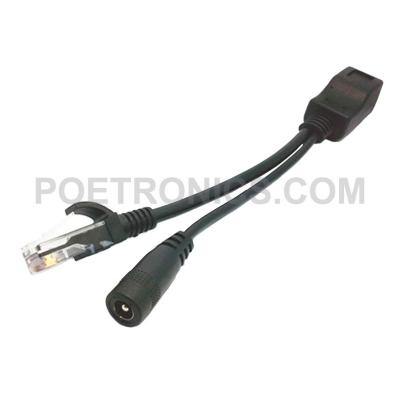 China Shielded Passive POE Splitter with Female DC connector_POE-SL802F for sale