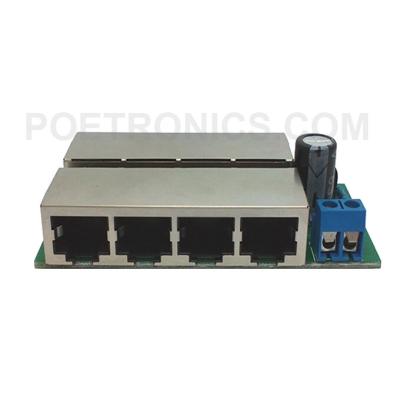 China 4 Port POE Injector,POE Adapter,POE Power Supply Module_POE-IJ804M for sale