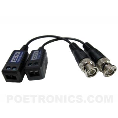 China PVB-EC04(400-600m) BNC Male to Screw Terminal Passive CCTV Video Balun transmitter for sale
