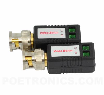 China PVB-B03(300-350m) BNC Male to Screw Terminal Passive CCTV Video Balun transmitter for sale