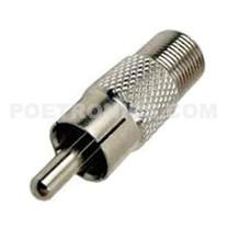 China RCA-BC11 F type BNC Female Jack to RCA (Phono) Male Plug Adapter for sale