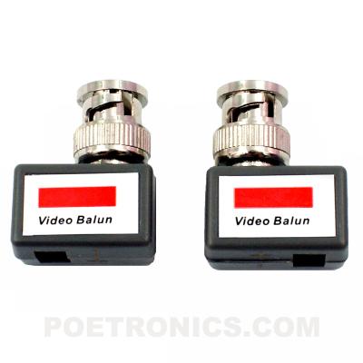 China PVB-ET05 (400-600m) BNC Male to Screw Terminal CCTV Passive Video Balun transceiver for sale