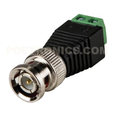 China BNC-MC BNC Male Plug In to Screw Terminal Block Adapter for Coaxial Cable for sale