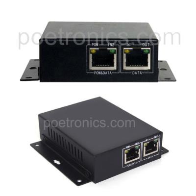 China POE-IJ802 Gigabit 60W POE Injector-IEEE802.3af/at External 60W Power for sale
