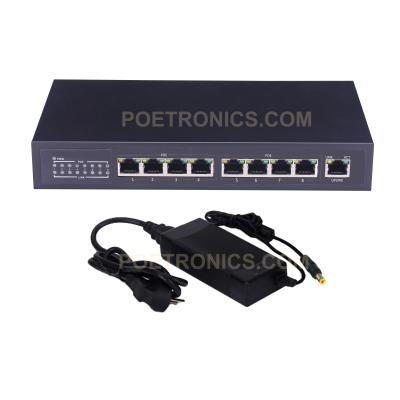China POE-S1081F 8 Port IEEE802.3af 10/100Mbps 15.4W POE Switch (96W External Power) for sale