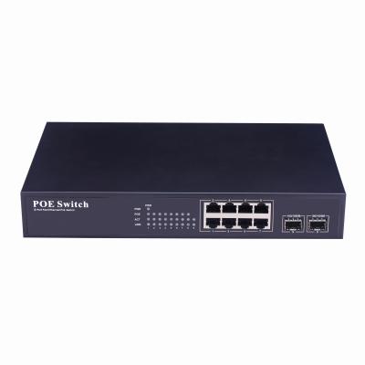 China POE-S208TG_8 Port IEEE802.3at Gigabit 15.4W 150W Built-in Power POE Switch_POETRONICS for sale