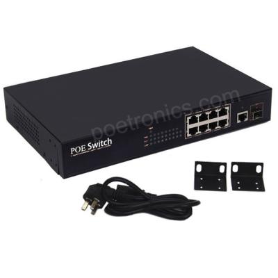 China POE-S108T 8 Port IEEE802.3at 10/100Mbps 25W POE Switch (150W Built-in Power) for sale