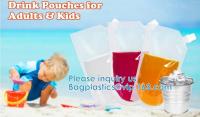 China Stand-Up Liquor Bags, Drink Pouches, Concealable Alcohol Flask for Cold & Hot Drinks, Reusable for sale